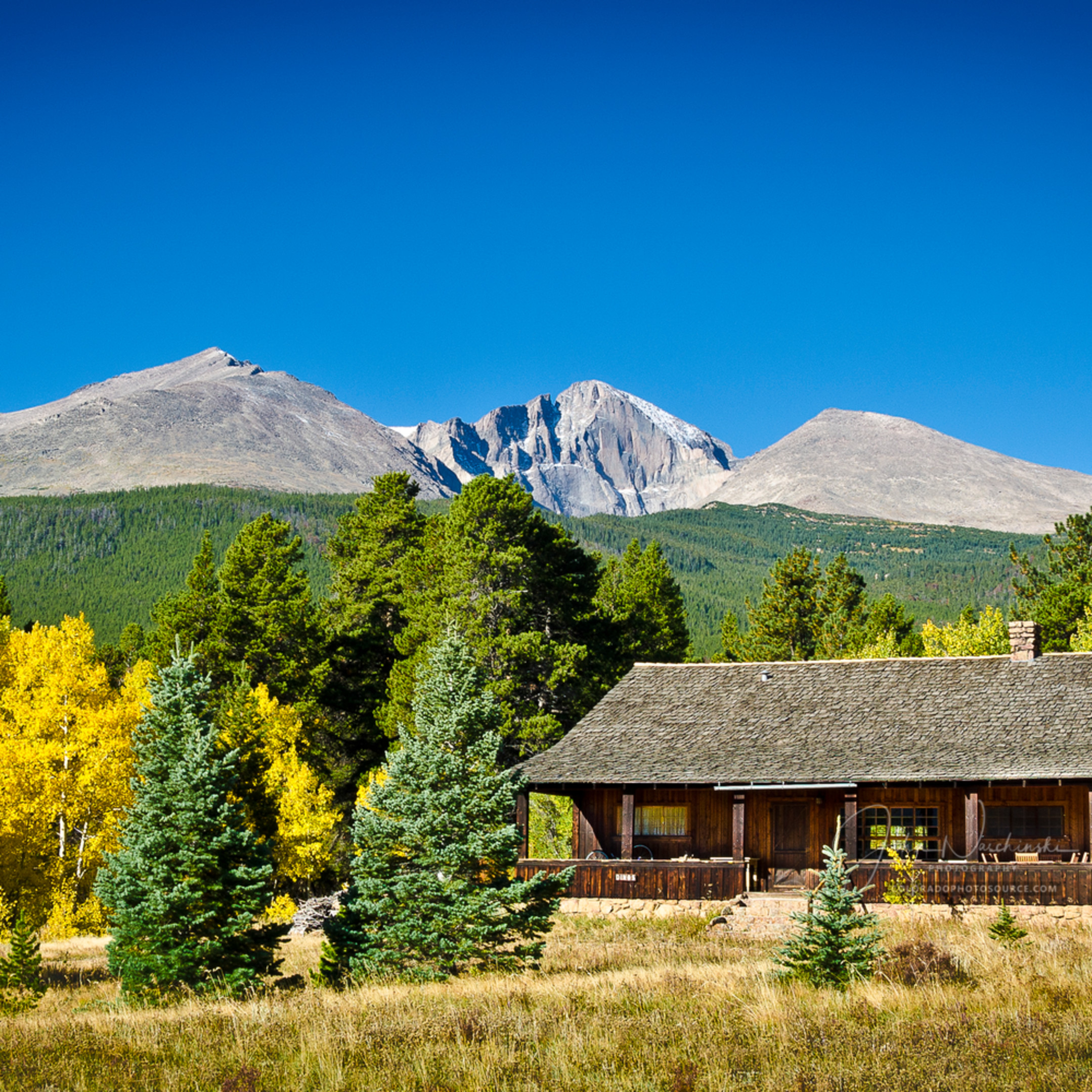 Colorado Landscape Photo of Cedar Ranch & Longs Peak Fall Colors