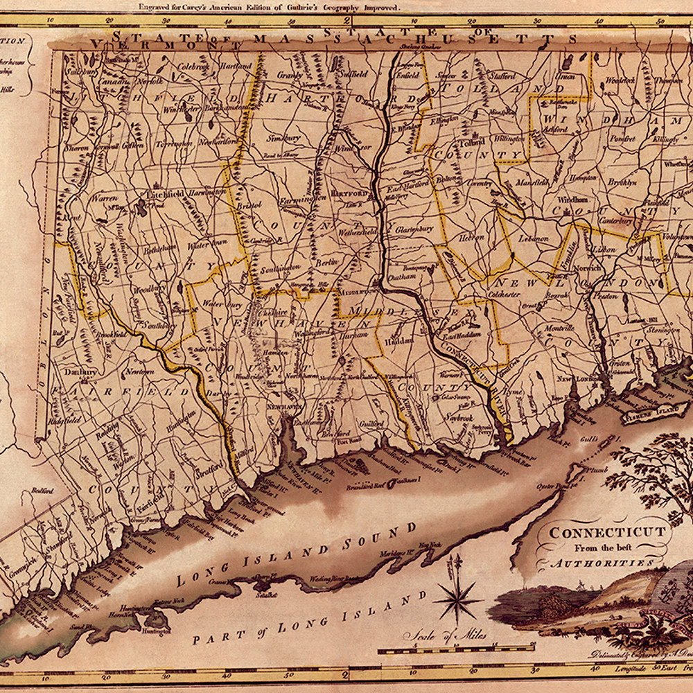 Map of Connecticut