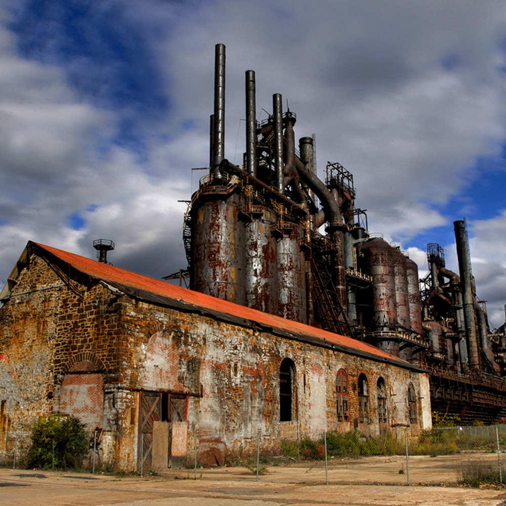 Steel Stacks - color - Michael Sandy Photography