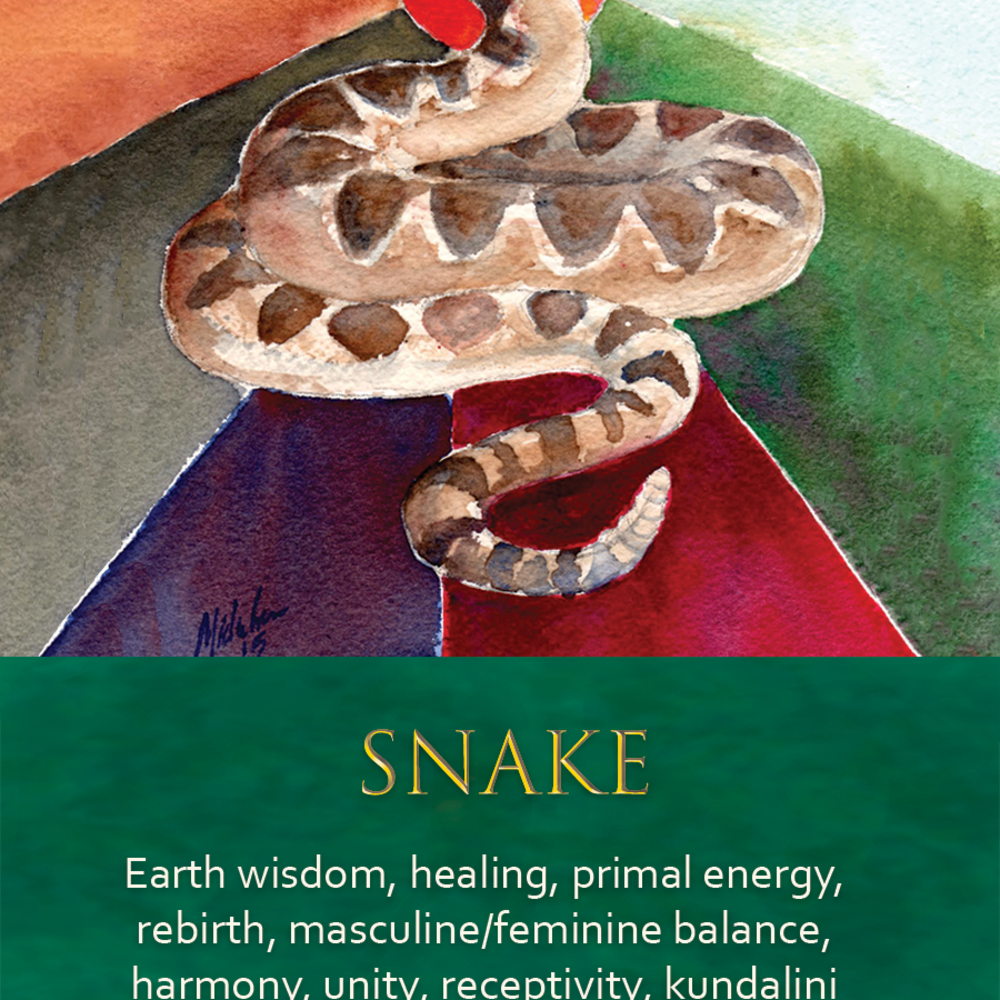 Snake Spirit Animal Oracle Print Art | Bright Spirit Studio