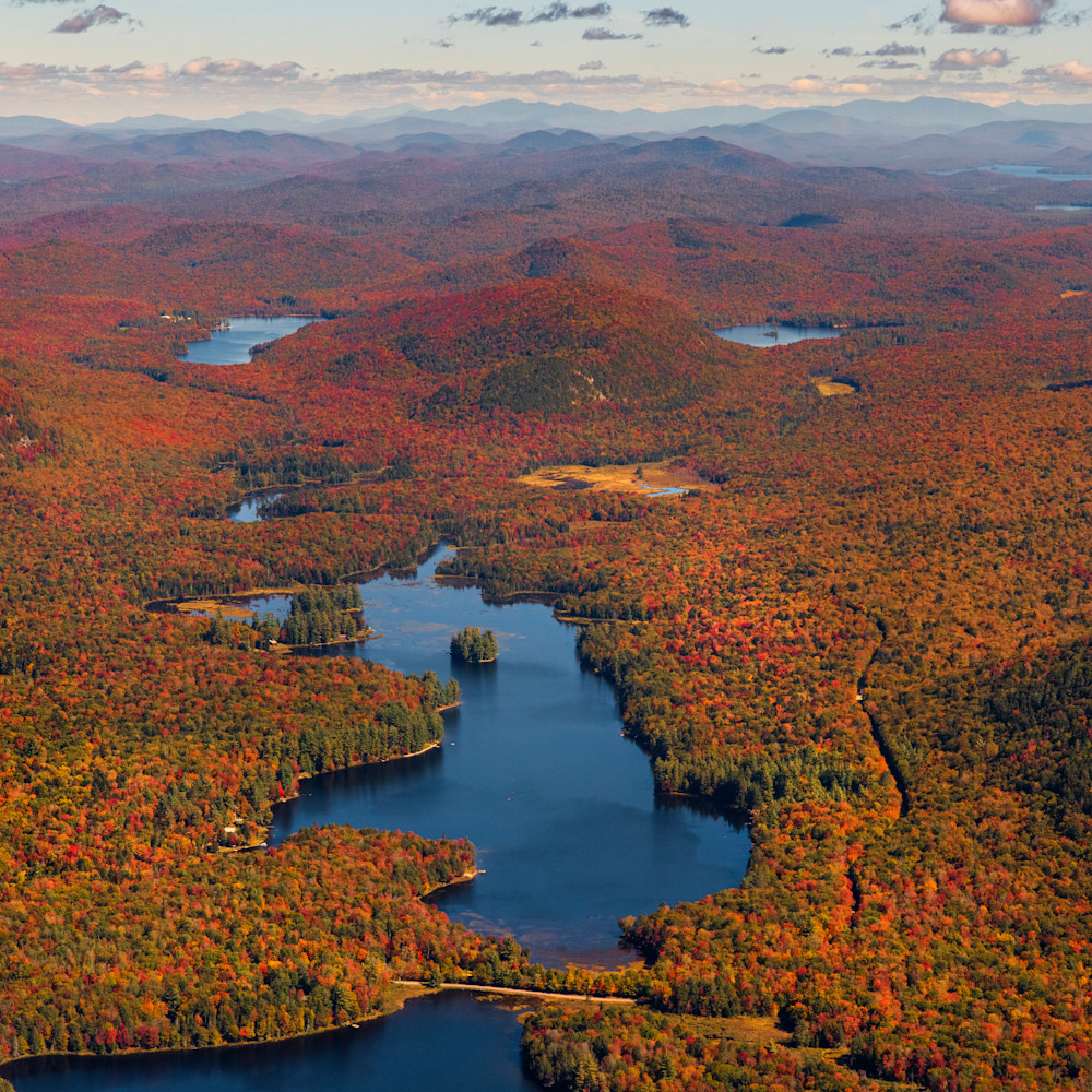 Rondaxe Lake Fall Aerial V2 Photography Art | Kurt Gardner Photography ...