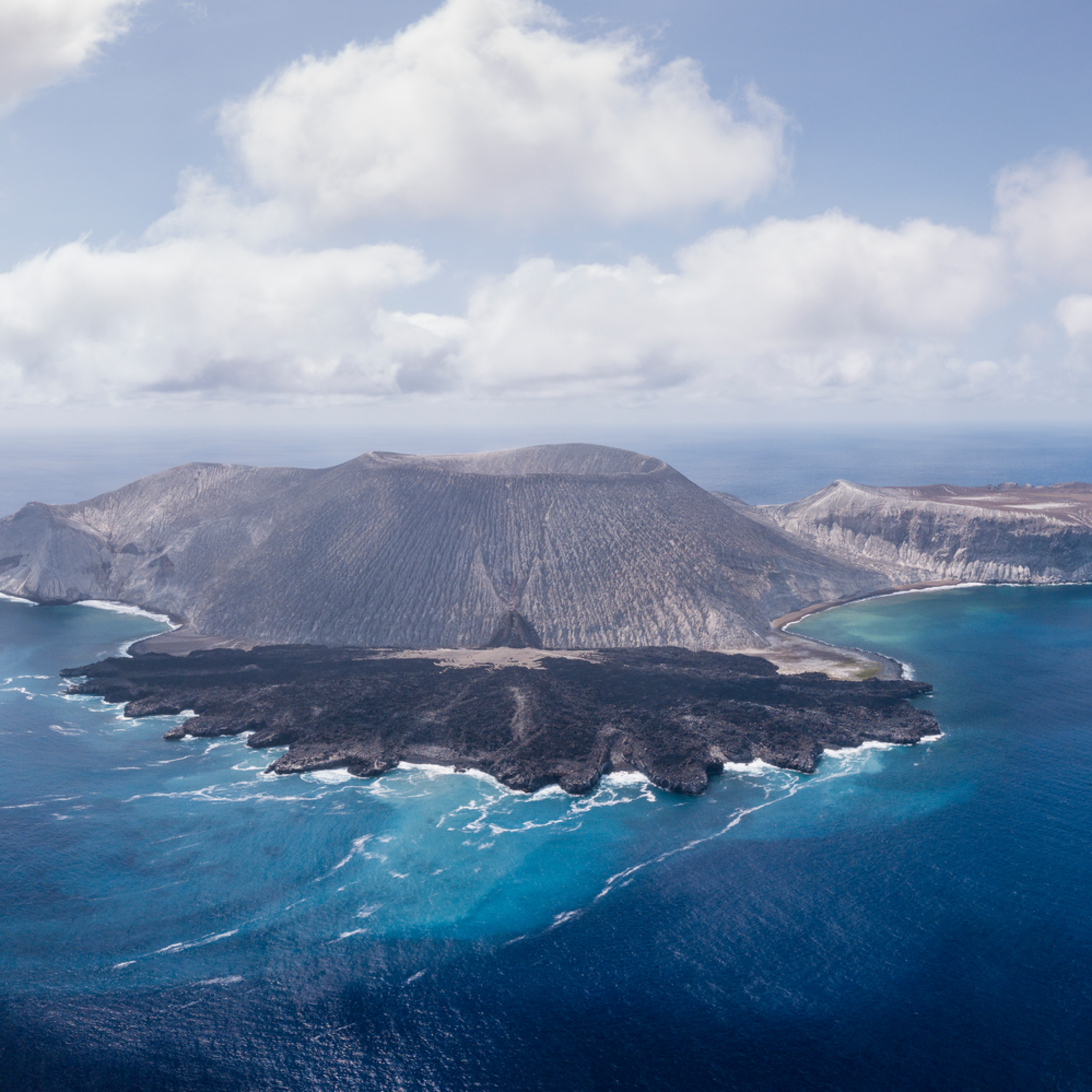 Lava Flow Pano, San Benedicto Island, Mexico