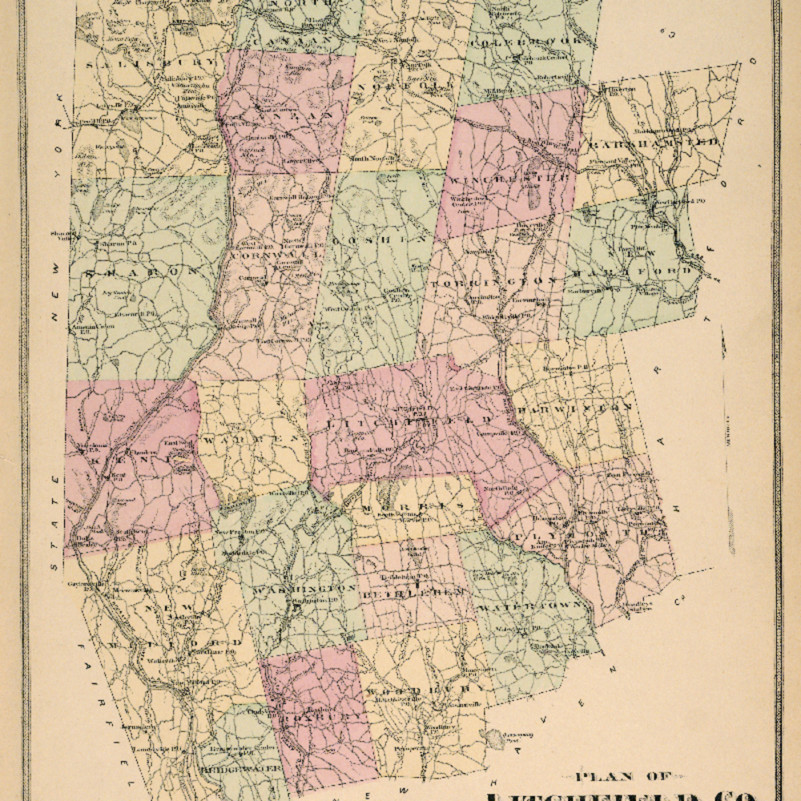 Map of Litchfield, CT