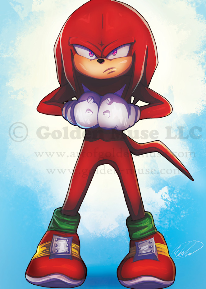 Knuckles Print for Sale as Fanart