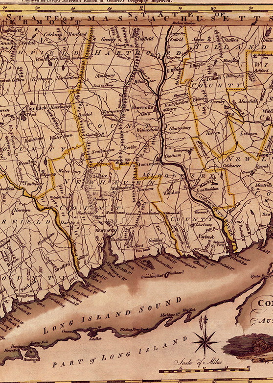 Map of Connecticut
