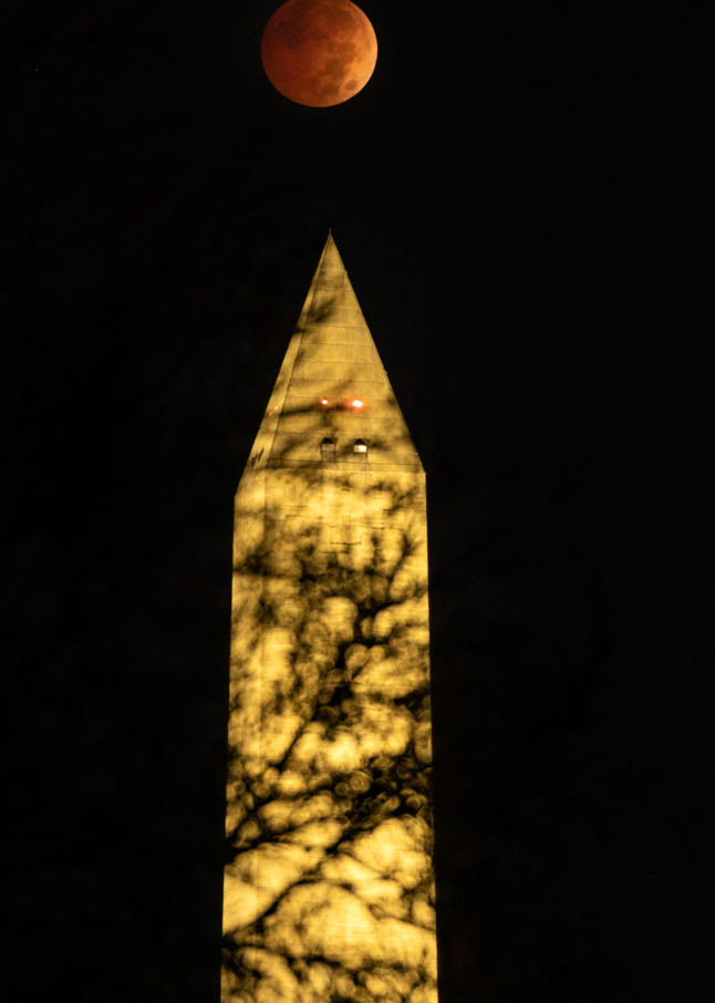 Lunar eclipse shadows