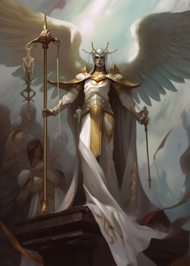 Archangel Raguel 1 Art | Color 1 Photo