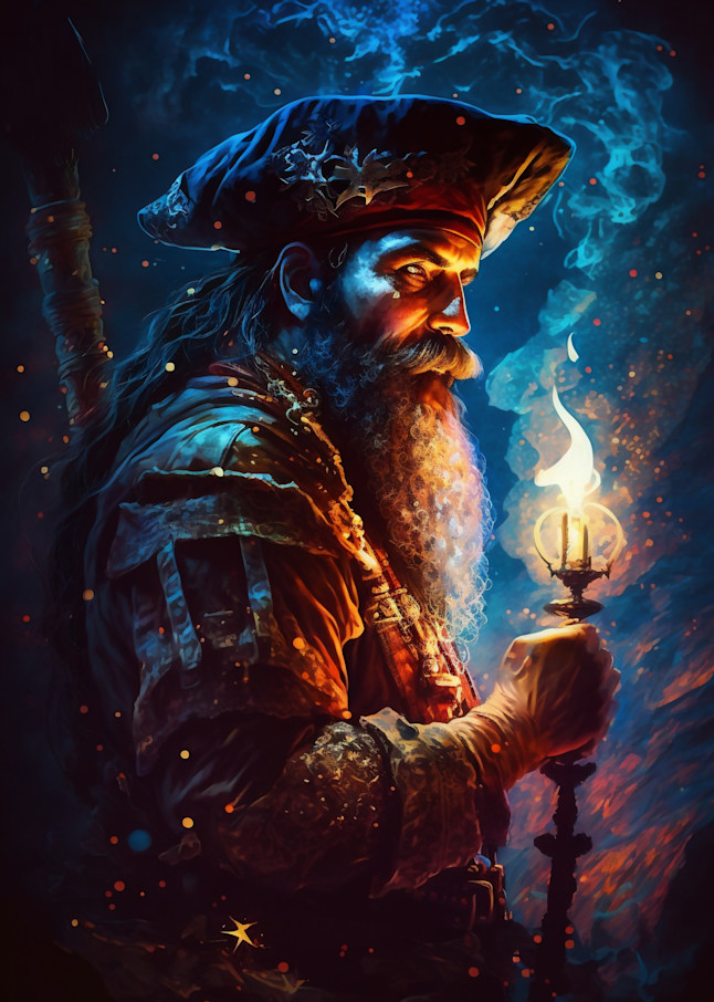 Blackbeard 3 Art | Color 1 Photo