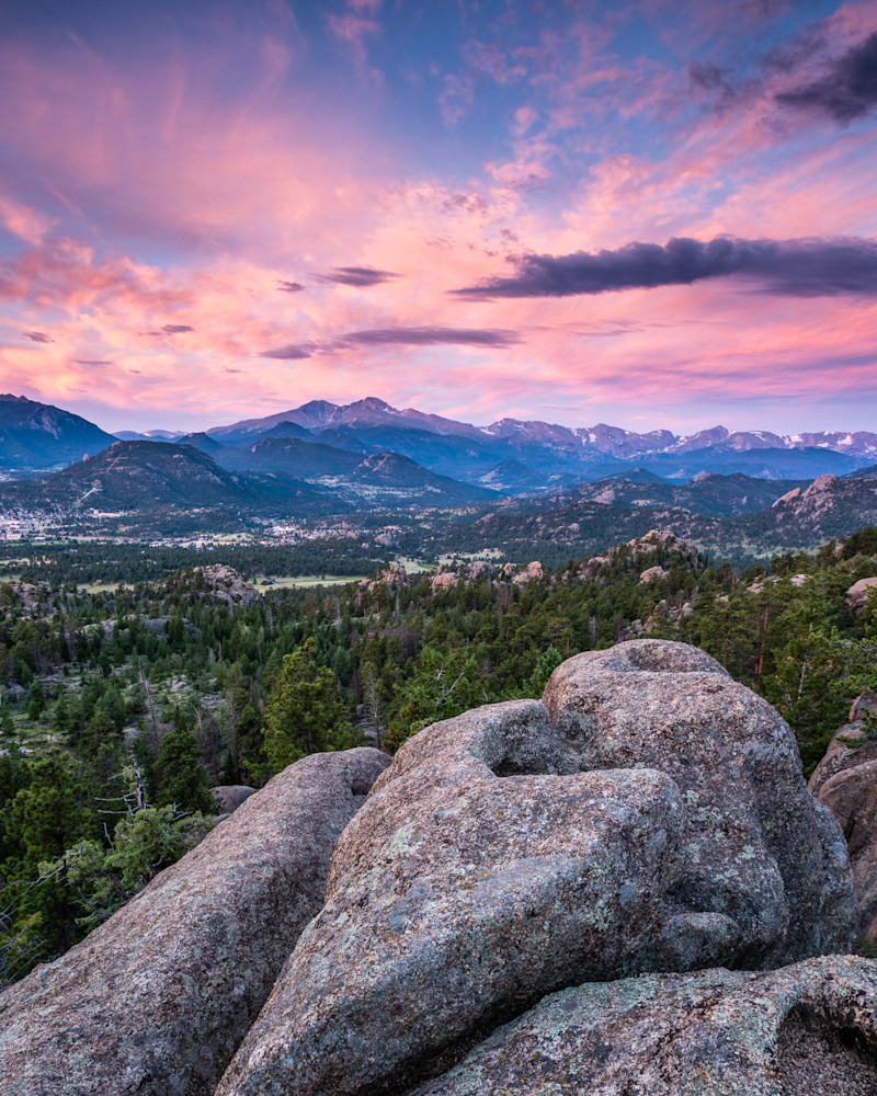 Colorful Rocky Mountain daybreak by Colorado photographer James Frank