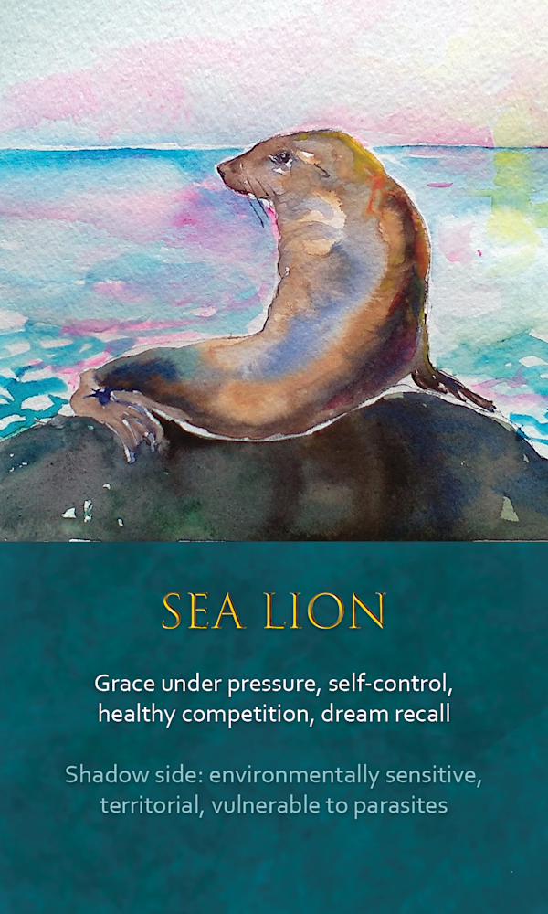 Lion Spirit Animal Oracle Print Art | Bright Spirit Studio