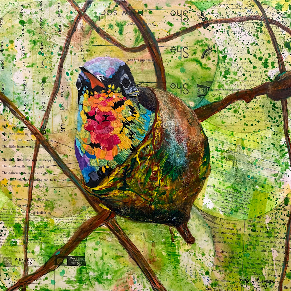 Nesting Art Throw Pillow