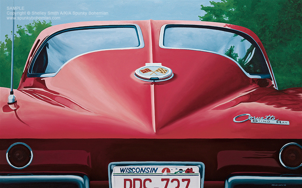 1963 Corvette | Split Window | Fine Art Print of Painting