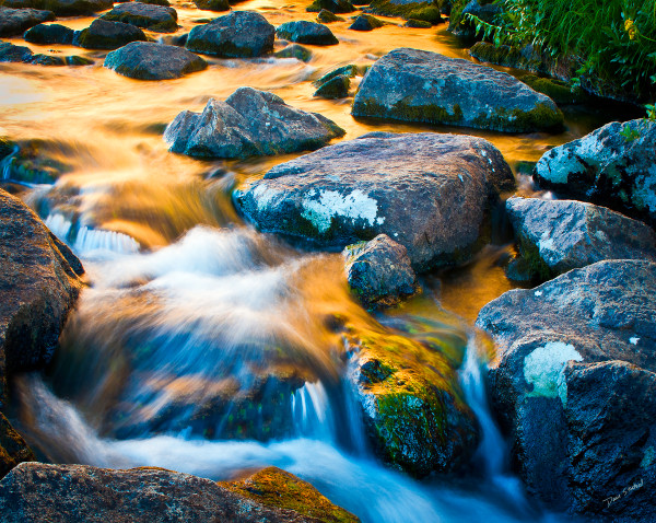 Cliff Lake at Sunset photo