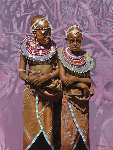 Ashuka Wedding Original for Sale | Marcus McKinley Fine Arts