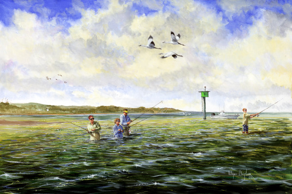 Saltwater Fishing Art and Paintings For Sale