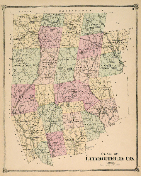 Map of Litchfield, CT
