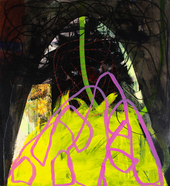 Mountain Threshold Portal series paintings by Mikey Rioux