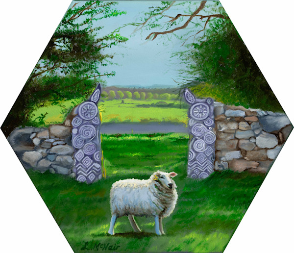 Small works - the wooly hexagon series Art | Loretta McNair