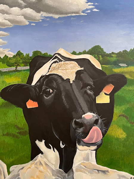 Mooona Lisa Cow Art | reservoirsart