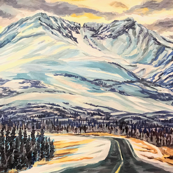 Alaska art print of Gunsight Mountain by painter Amanda Faith Thompson