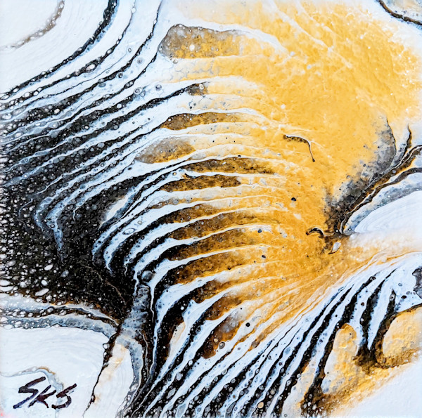 Gold-black-white Art | Susie Sharpe Art