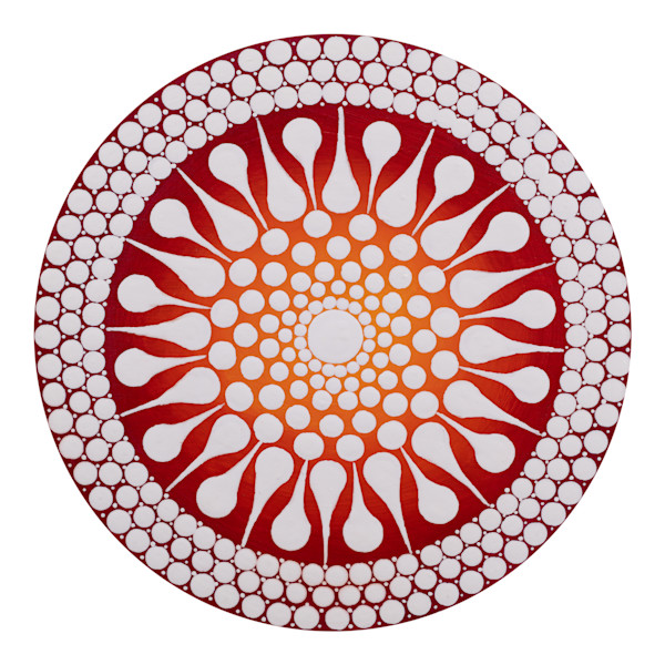 Radiant Zeal White Background Art | Mara Art Studios