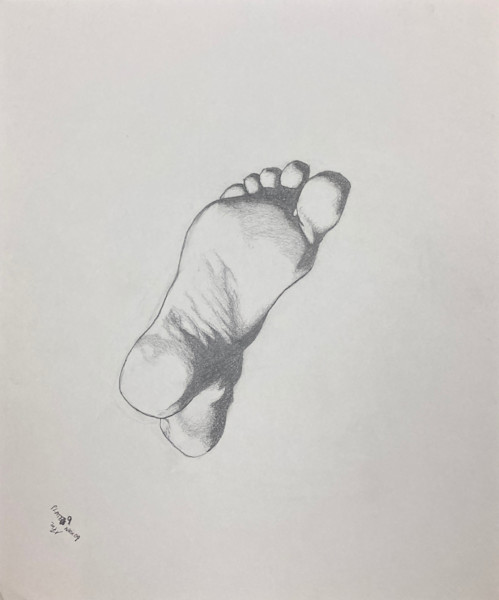 Sole of Foot Study - After Bargue | manVshadow - Michael E. Voss Fine Art