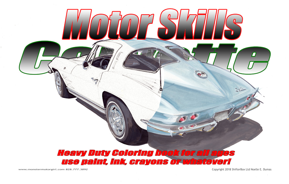 corvette coloring book
