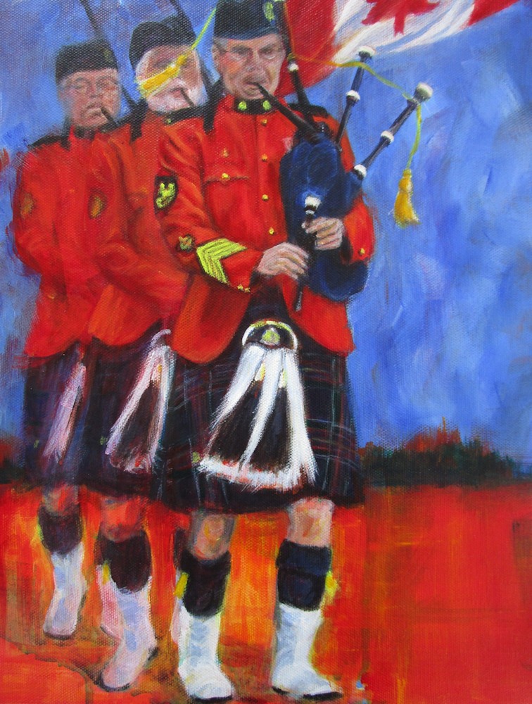 Rcmp Piper Art | Lesley McVicar Art