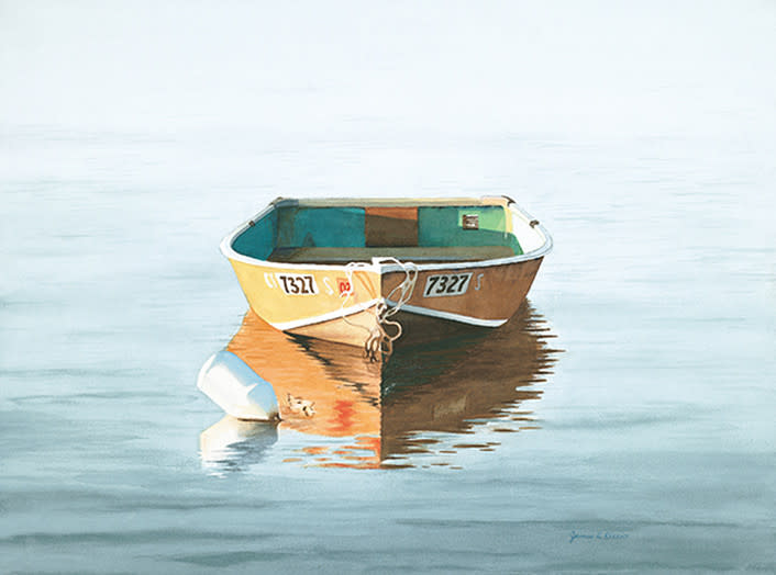 Jim Riccio Watercolor Single Boat